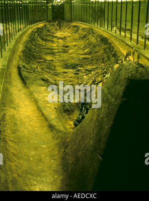 Ladby Viking Ship, village of Ladby near Kerteminde, Fyn (Funen ...