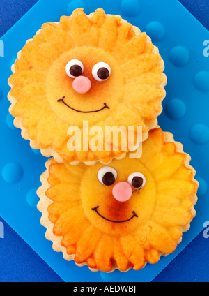 SUNFLOWER FACE BISCUITS Stock Photo - Alamy