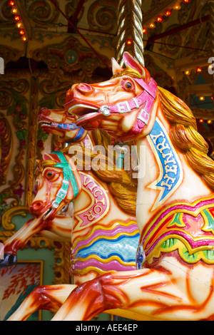 Traditional fairground carousel Stock Photo - Alamy