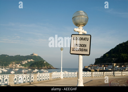 Street sign in the Basque language Euskara in Balmaseda, Basque Country ...