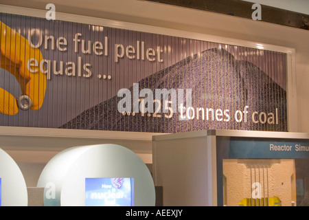 Nuclear reactor display at Sellafield Nuclear power station visitor ...