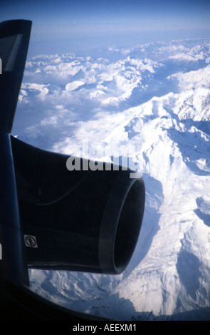 The French Alps seen from the air Stock Photo - Alamy