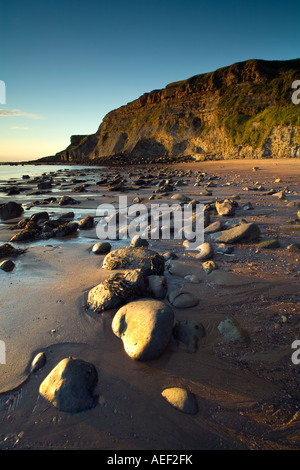 Early Morning at Saltwick Bay, Whitby, North Yorkshire England Stock ...