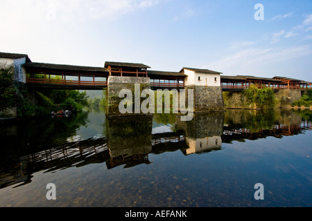 Song Dynasty Caihong Bridge Qinghua Village Wuyuan China Stock Photo ...