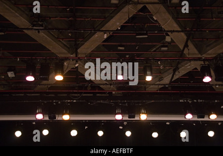 Stock photo of ceiling above a stage showing the stage lights Stock ...