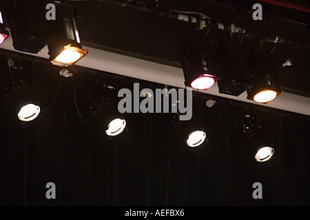 Stock photo of ceiling above a stage showing the stage lights Stock ...