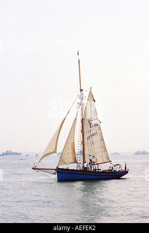 Eleanor-mary, pilot cutter, anchored in portsmouth harbour during IFOS ...