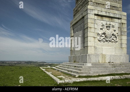Earl of Yarborough Monument Culver Down Isle of Wight Stock Photo - Alamy