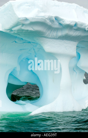 pinnacle iceberg floating off the western Antarctic peninsula ...
