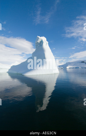pinnacle iceberg floating off the western Antarctic peninsula ...