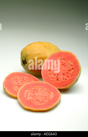 Fruits Vegetables guava guavas cut open fleshy tropical sliced slices ...