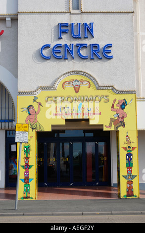 The Fun Centre amusement arcade on the promenade in the coastal resort ...