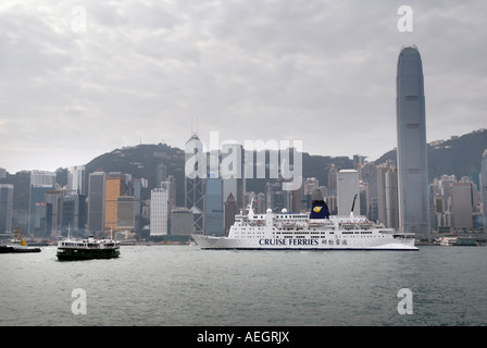 The Wasa Queen of Cruise Ferries passes through Hong Kong Harbour Stock ...