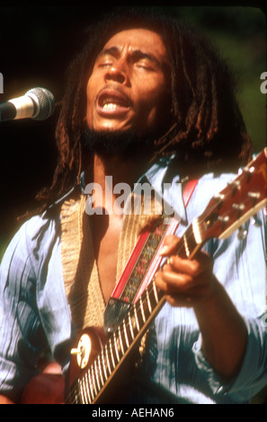 Bob Marley Jamaican Reggae singer writer talking duing an interview ...