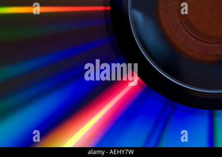 Macro abstract photograph of a compact disc Stock Photo - Alamy