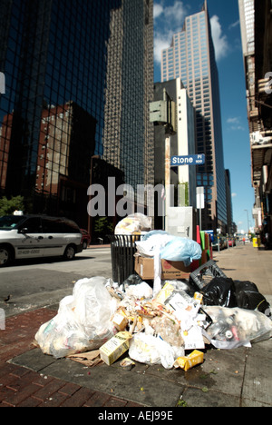 Heap of trash in downtown of Dallas, Texas Stock Photo - Alamy