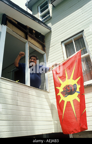 Mohawk man in Oka Quebec canada Stock Photo - Alamy