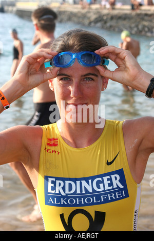 Triathlet Nicole Leder during the Ironman World Championship in Kailua ...