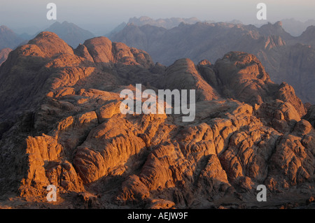 Mount Sinai also known as Jebel Musa (2,285 m) on Sinai Peninsula ...