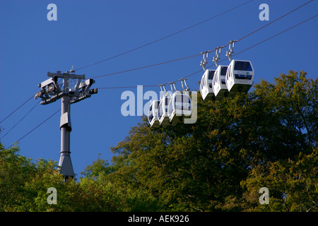 The new cable cars at the Heights of Abraham in Matlock Bath Peak ...