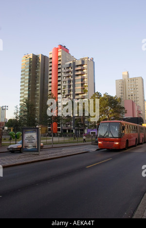 Public transportation - Express Bus system in Curitiba, Brazil Stock ...