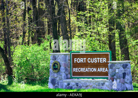 Fort Custer Recreation Area and National cemetery in Michigan Stock ...