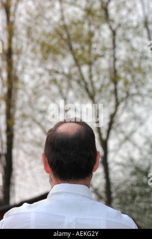 A man with a bald patch Stock Photo - Alamy