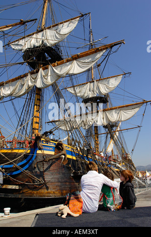 Gotheborg of Sweden, Swedish Tallship Sailing on the River Thames ...