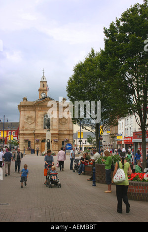 The Town Hall in The Diamond, Coleraine town centre, Northern Ireland ...