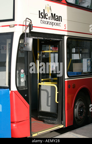 Manx transport Double decker bus Douglas Isle of Man IOM Stock Photo ...