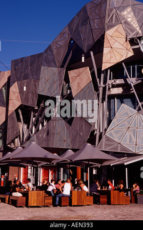 Bar in Federation Square Melbourne Stock Photo - Alamy