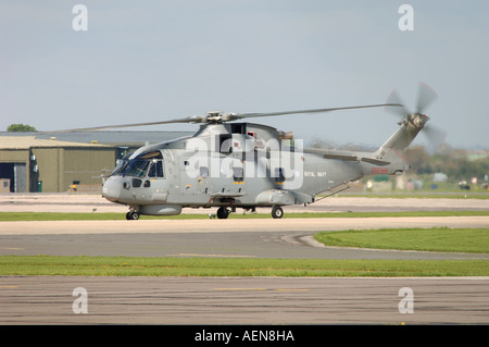 An AgustaWestland AW101 Merlin medium lift helicopter of the British ...