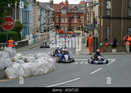 Formula biland world formula karts karting on street circuit at Peel ...