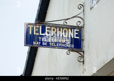 telephone and telegrams signage on post office wall pumpsaint ...