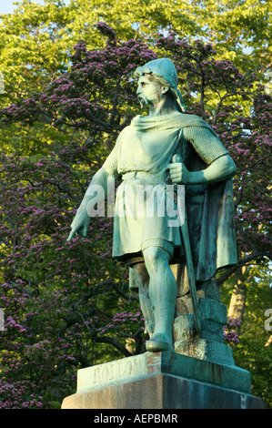 Statue of Rollo in Alesund, Norway. Reputed to be the founder of the ...