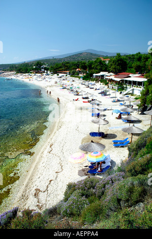 Pefkari Beach Greek Island of Thassos North Aegean Sea Greece EU ...