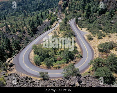 Historic Columbia River Highway - Hairpin Curve on the Rowena Loops ...