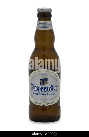 hoegaarden the original white belgian beer bottle Stock Photo - Alamy