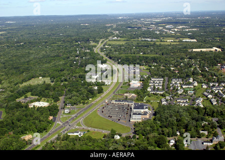 Aerial view of Whitehouse Station, New Jersey, U.S.A Stock Photo - Alamy