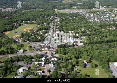Aerial view of Whitehouse Station, NJ Readington Township, Hunterdon ...