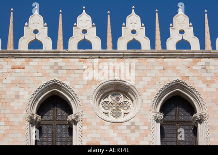 Pink Verona marble and Istrian stone exterior facade of the Doges ...
