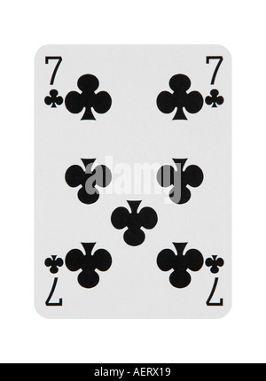 5 of clubs card Stock Photo - Alamy