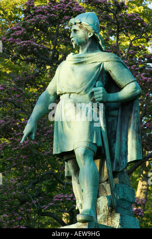 Statue of Rollo in Alesund, Norway. Reputed to be the founder of the ...