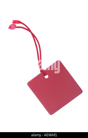 Red Tag for text messages Stock Photo - Alamy
