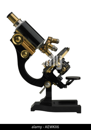 An old scientific microscope Stock Photo - Alamy