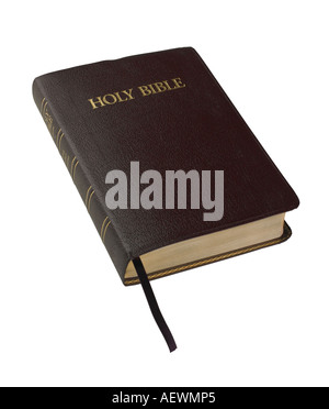 A closeup shot of a historic old Bible open on the Judges pages on ...