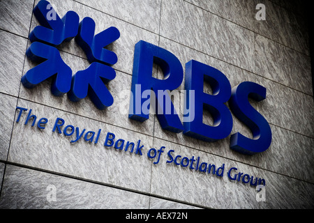 Logo of the RBS, Royal Bank of Scotland in London, England, United ...