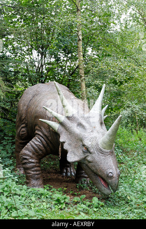 Life size model dinosaur Styracosaurus Stock Photo - Alamy