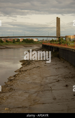 George Street Bridge Buildings and River Usk Newport City Centre Stock ...
