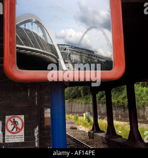 Wembley Stadium rail station sign Wembley London Stock Photo - Alamy